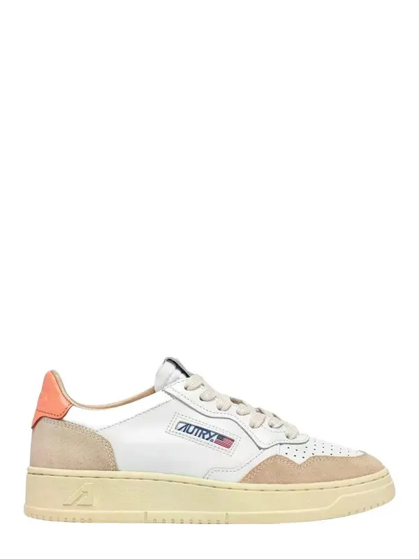 AUTRY Leather Lace-up Sneakers - White