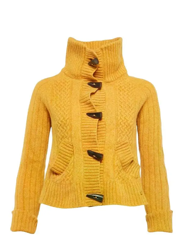 Burberry Cable-knit Turtleneck Sweater - Yellow