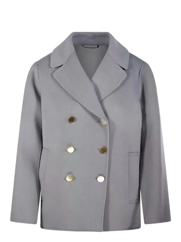 Max Mara Buttoned Coat - Grey