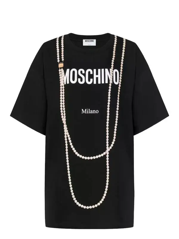 Moschino Logo-print T-shirt - Black