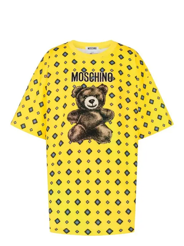 Moschino Teddy-graphic T-shirt - Yellow