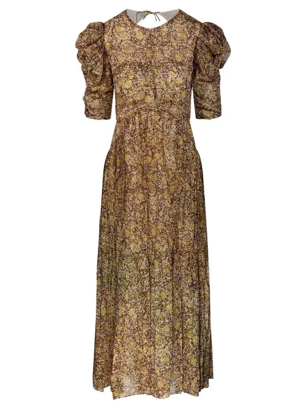 MARANT ETOILE Sichellia Floral Maxi Dress - Brown