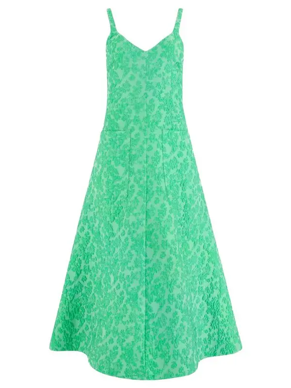 Rosie Assoulin Pocktail Midi Dress - Green