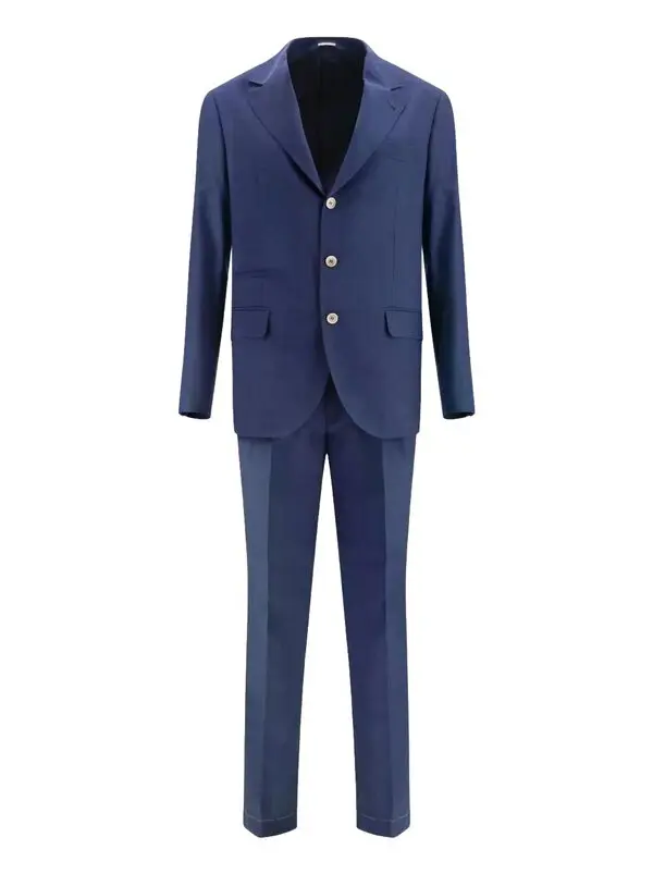 Brunello Cucinelli Single-breasted Suit - Blue