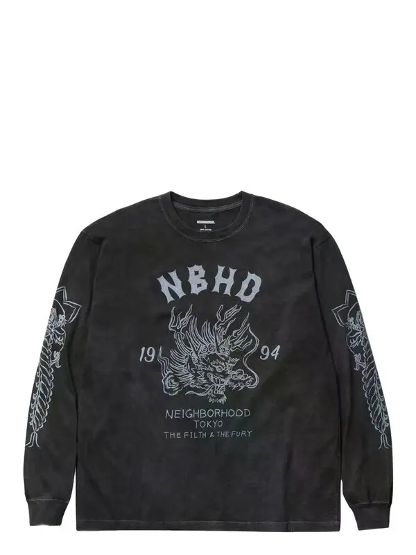 NEIGHBORHOOD Dragon Long-sleeve T-shirt - Black