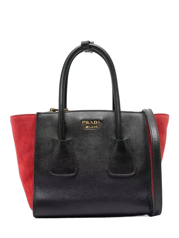 Prada Logo-detail Tote Bag - Black
