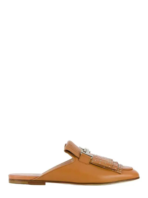 TOD'S T-bar Mules - Brown