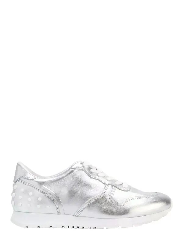 TOD'S Leather Sneakers - Metallic