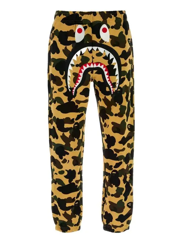 A BATHING APE Camouflage-pattern Track Pants - Yellow