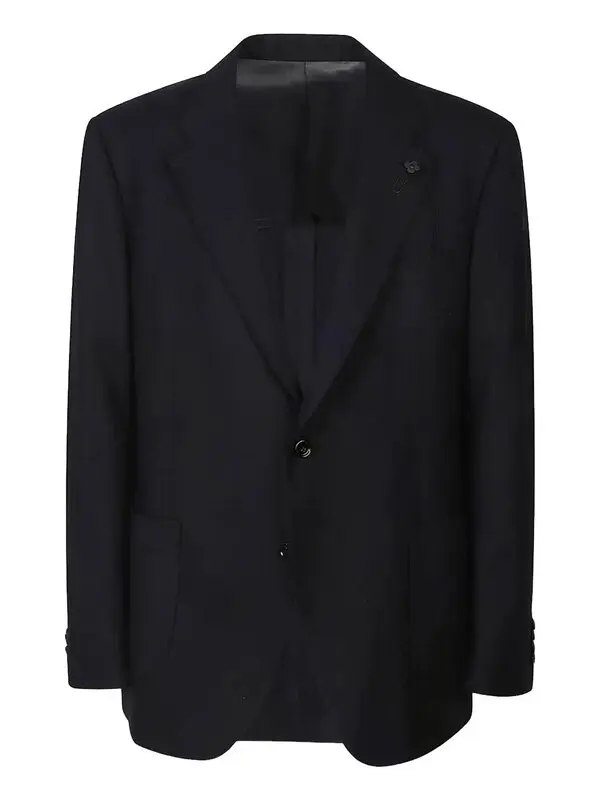 LARDINI Wool Blazer - Blue