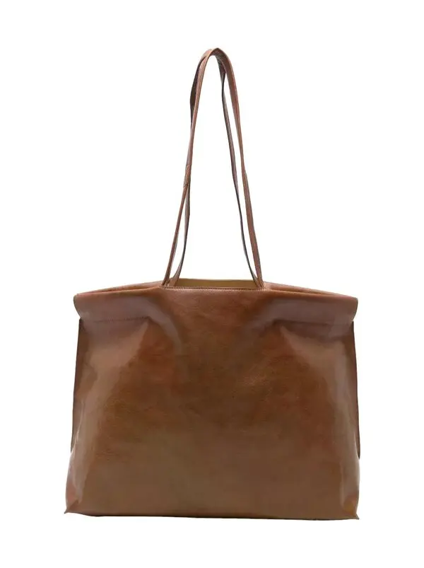 BEA MOMBAERS Leather Tote Bag - Brown