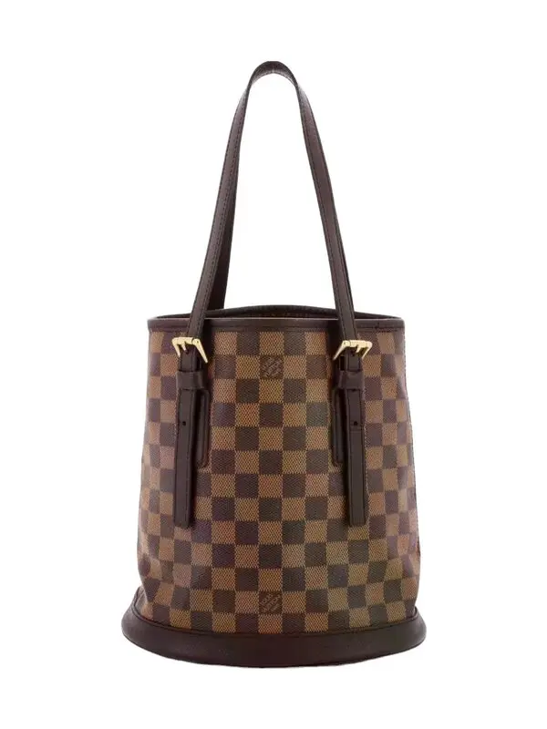 LOUIS VUITTON Marais Damier Bucket Bag - Brown