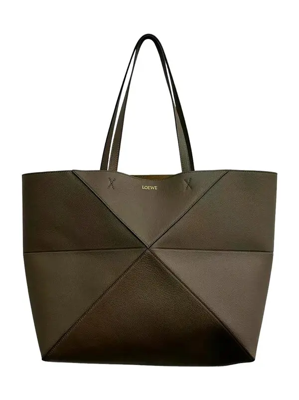 Loewe Puzzle Fold Horizontal Shoulder Bag - Grey