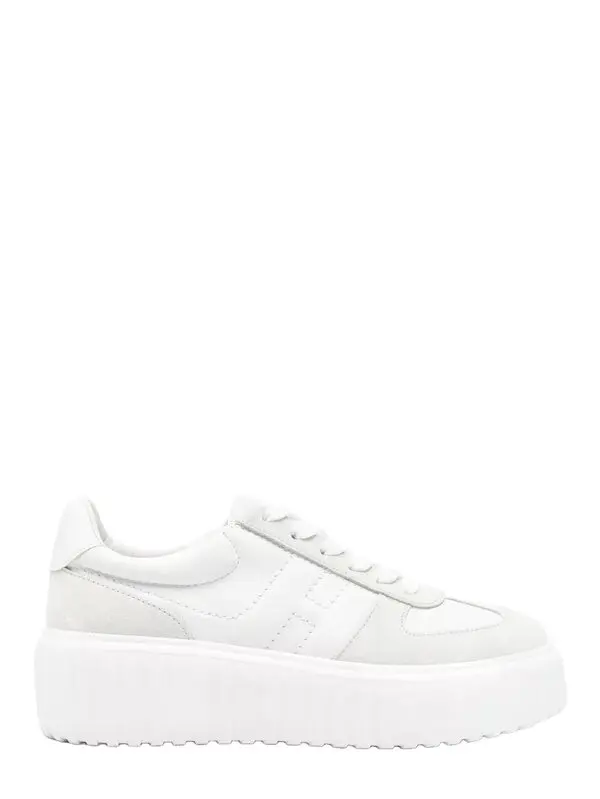 Hogan H-stripes Platform Sneakers - White