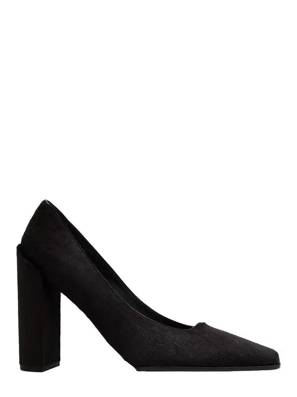 Alaïa 90mm Calf Hair Pumps - Chocolat