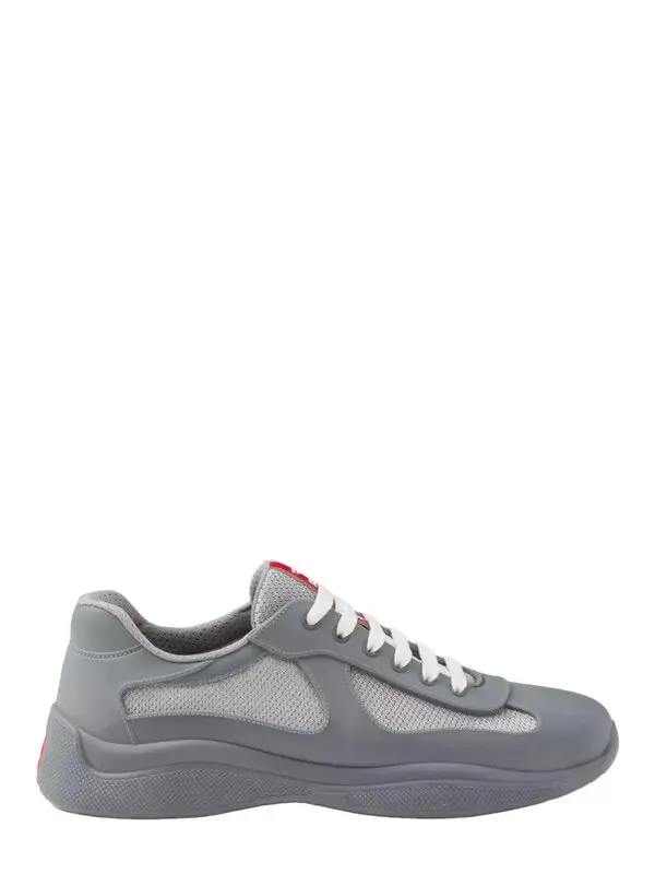 Prada America's Cup Lace-up Sneakers - Grey