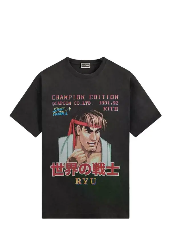 Kith X Capcom Ryu Printed T-shirt - Black