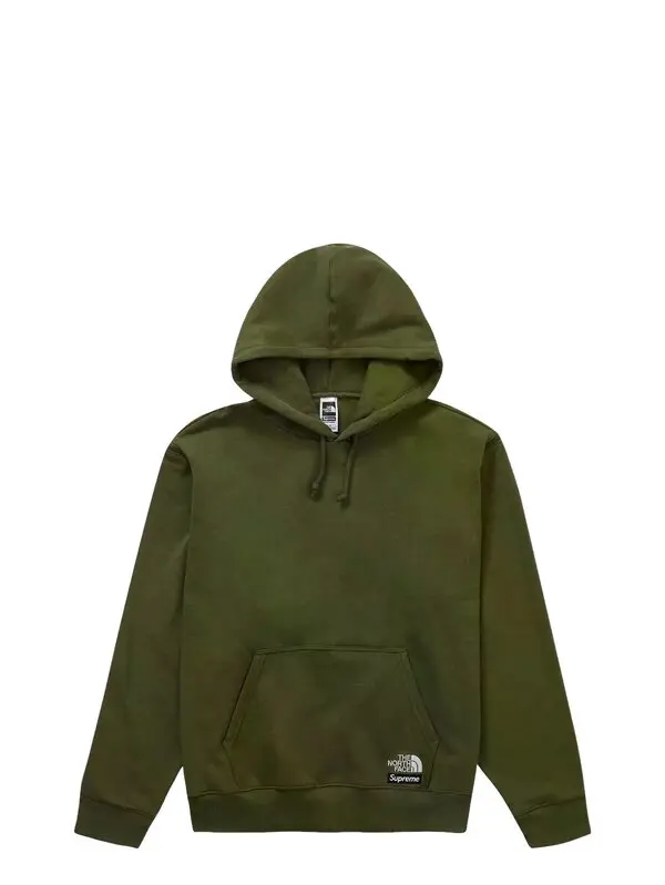 Supreme X The North Face Hand-warmer Pouch Hoodie - Green