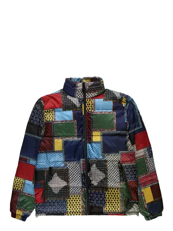 StÜssy Patchwork Puffer Jacket - Blue