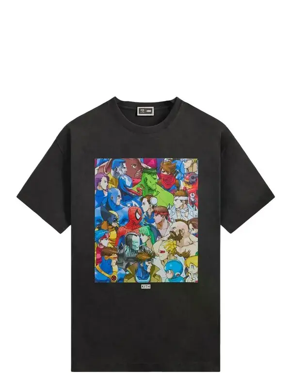 Kith X Marvel Vs. Capcom Clash Of Super Heroes T-shirt - Black