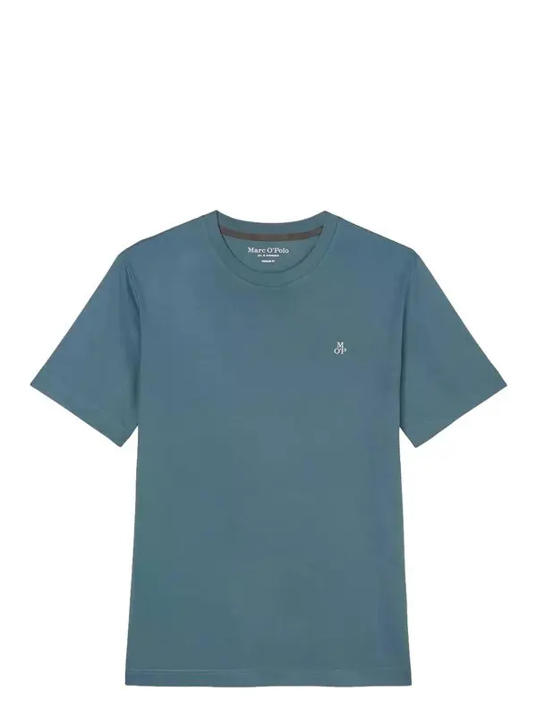 Marc O'polo Crew-neck Logo T-shirt - Blue