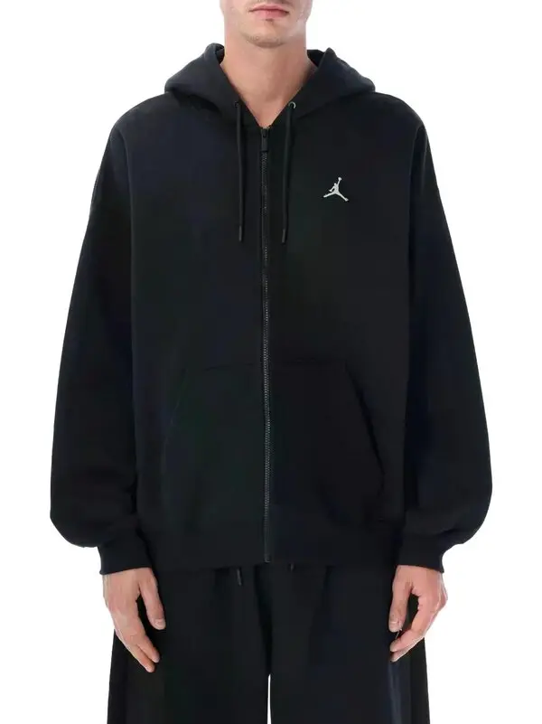 JORDAN Zip-fastening Hoodie - Black