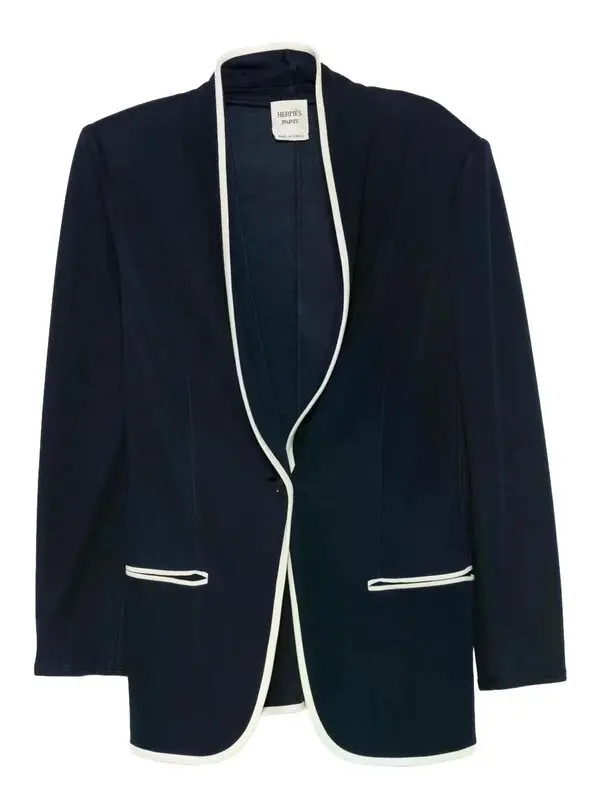 Hermès 1990s Trim Jacket - Blue