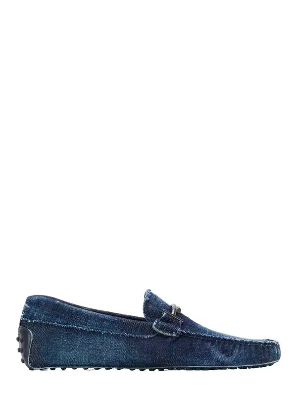TOD'S Double T Denim Loafers - Blue