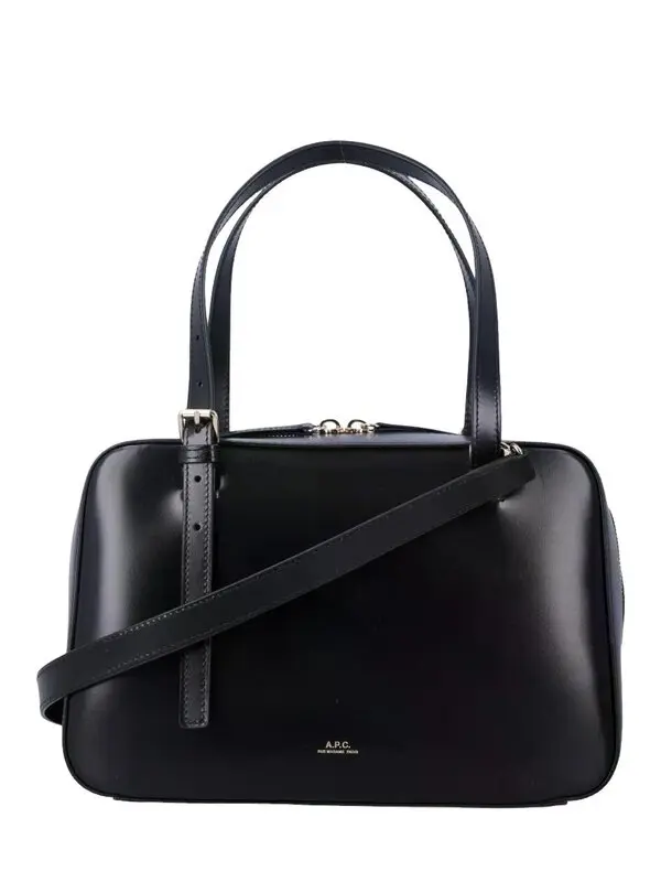 A.p.c. Virginie Box Tote Bag - Black
