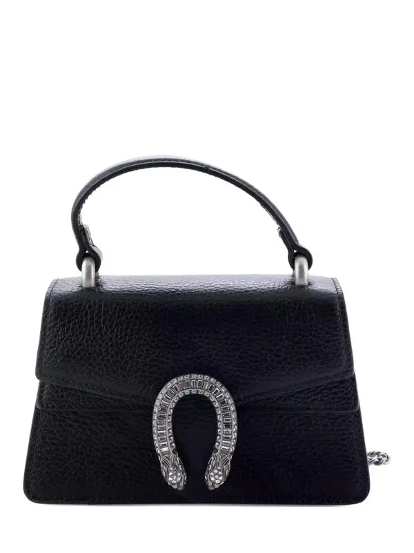 Gucci Dionysus Mini Satchel With Crystals - Black