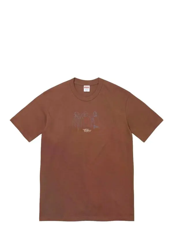 Supreme Three Kings-graphic T-shirt - Brown
