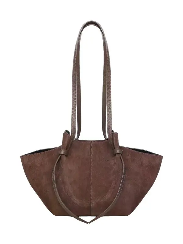 Yuzefi Large Mochi Suede Shoulder Bag - Brown