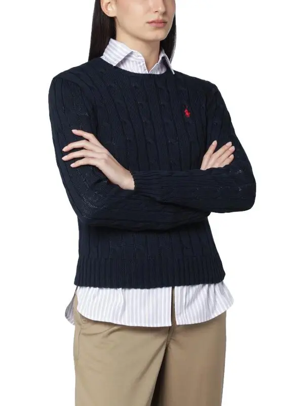 Polo Ralph Lauren Cotton Cable-knit Sweater - Blue