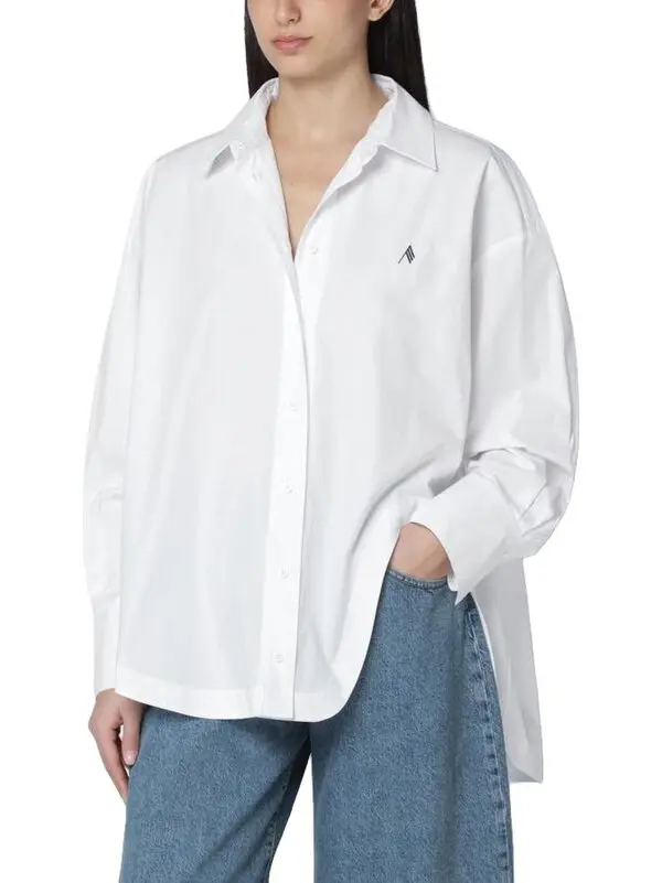 Attico Oversized Cotton Shirt - White