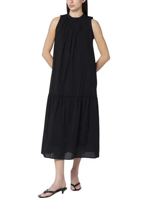 Max Mara Cotton-blend Canvas Dress - Blue