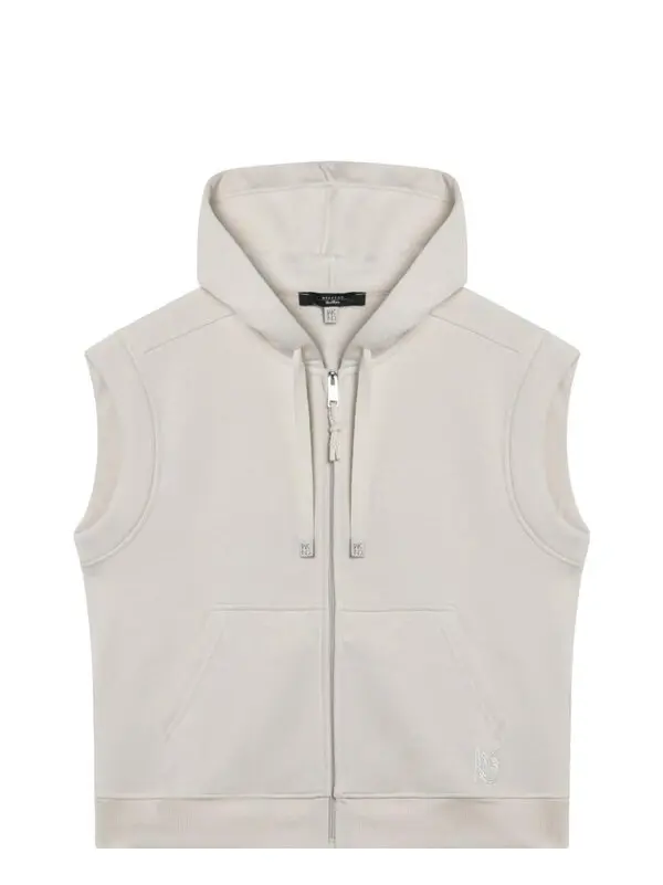 Max Mara Cotton-blend Fleece Gilet - Blue