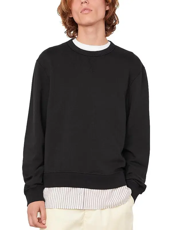 Officine Générale Darius Crewneck Sweatshirt - Black/white