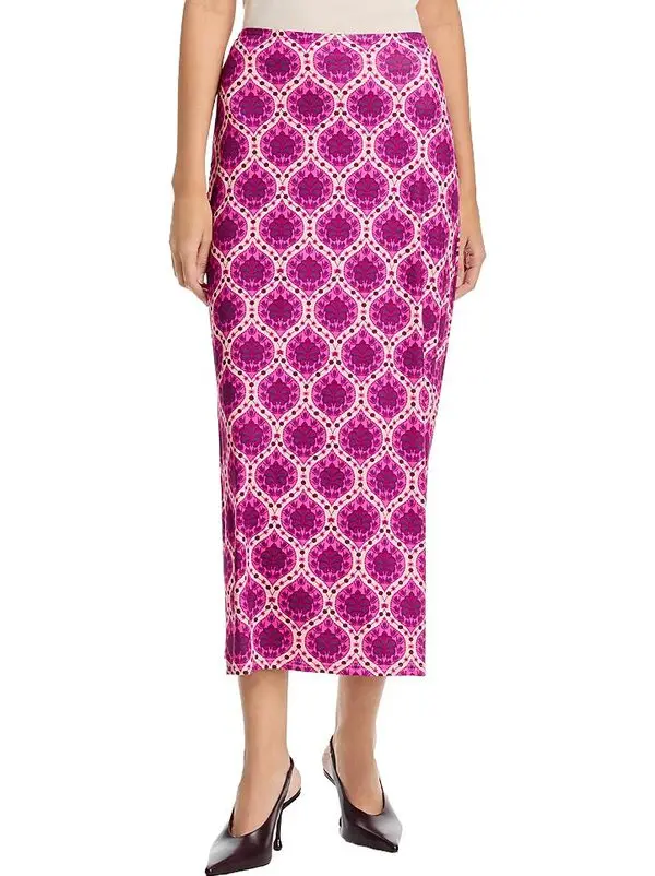 AREA STARS Mara Fleur Skirt - Burgundy