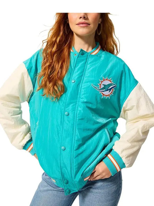 Terez Dolphins Bomber Jacket - Miami Dolphins