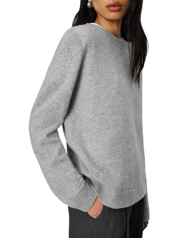 REFORMATION Cashmere Boyfriend Sweater - Grey