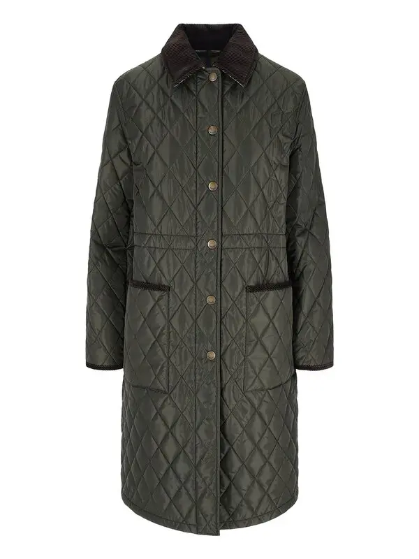 Burberry Car Coat Jacket - Green