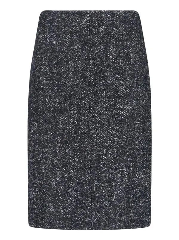 THE ROW Malva Wool Skirt - Black