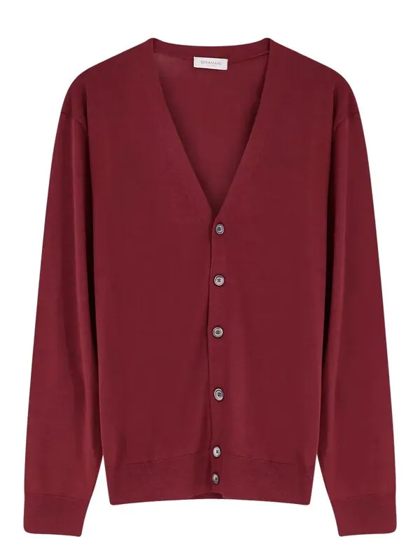BRAMANI CASHMERE Wool Cardigan - Red