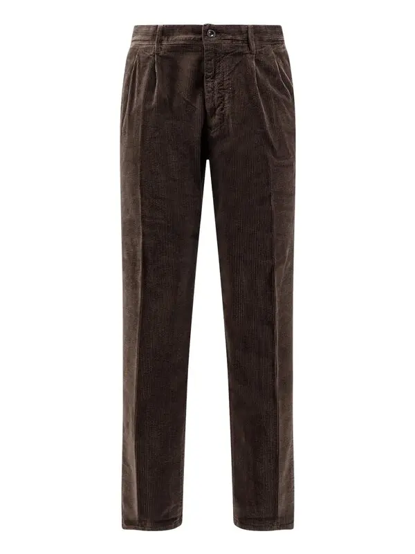 Incotex Corduroy Trousers - Brown
