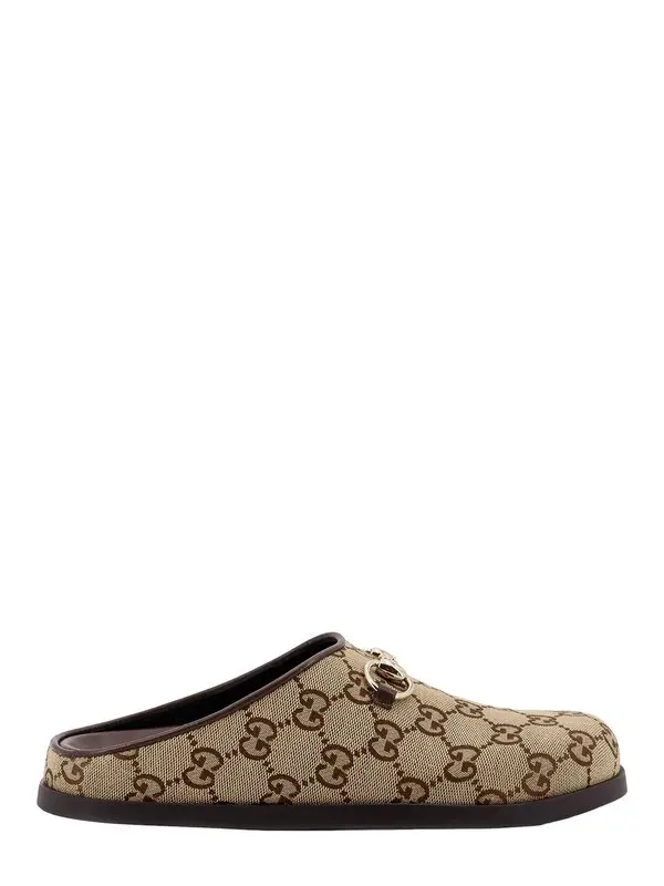 Gucci Gg Fabric Sabot - Beige