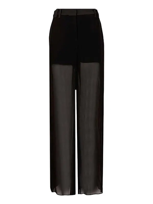 STELLA MAXWELL X MARELLA Voile Trousers - Black