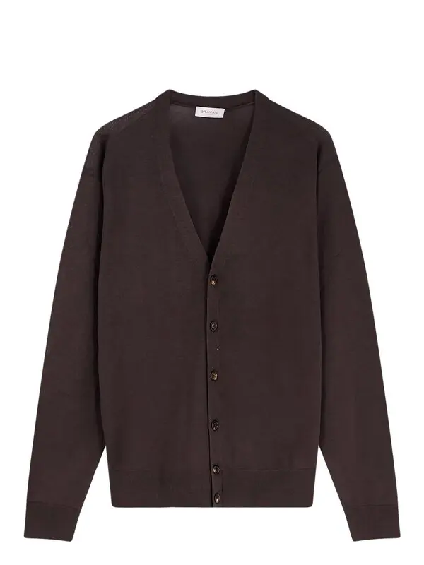 BRAMANI CASHMERE Wool Cardigan - Brown