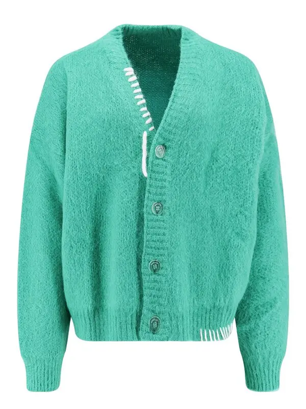 BONSAI Mohair Blend Cardigan - Green