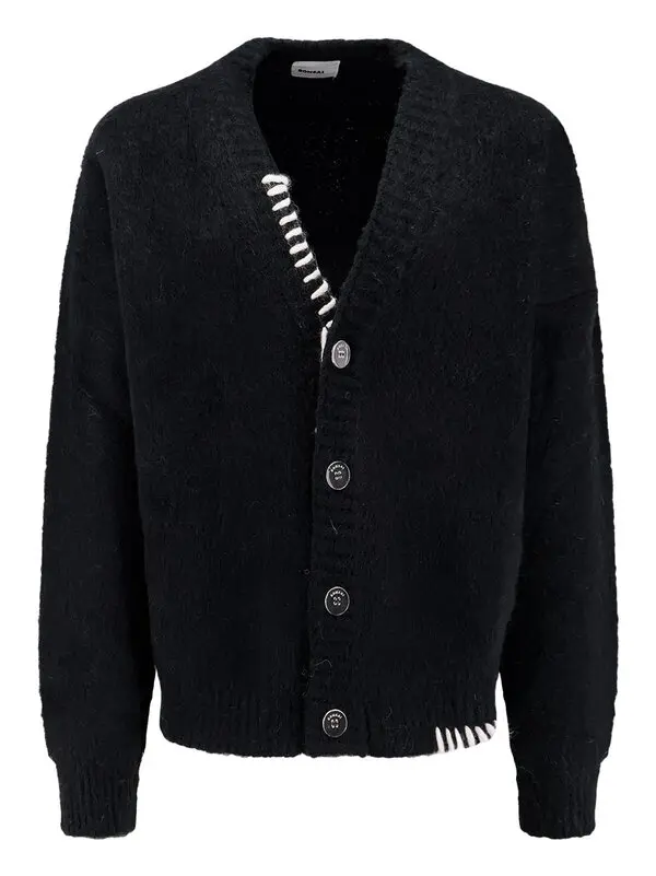 BONSAI Mohair Blend Cardigan - Black