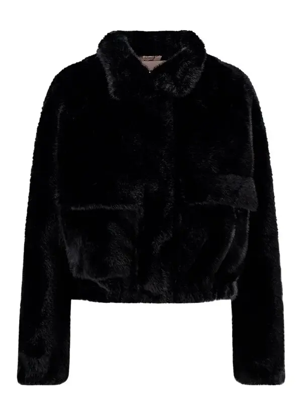 VALENTINI 1972 Faux Fur Jacket - Black